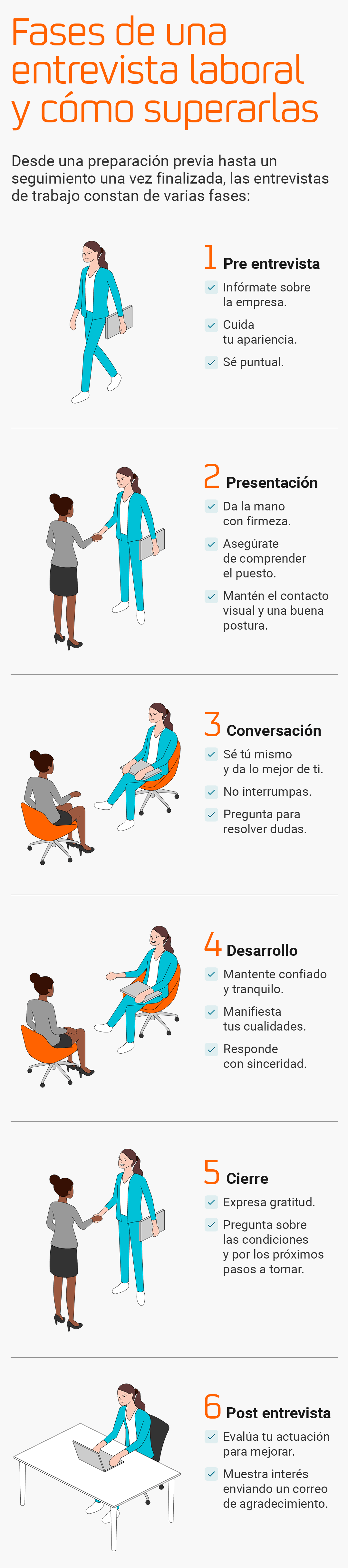 7 consejos para afrontar una entrevista de trabajo
